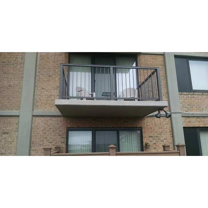 BIM objects - Free download! Continuous Top Baluster Rail | BIMobject