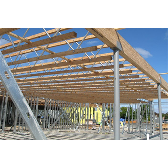 BIM objects - Free download! Tapered Profile Open-Web Trusses, Red-H ...