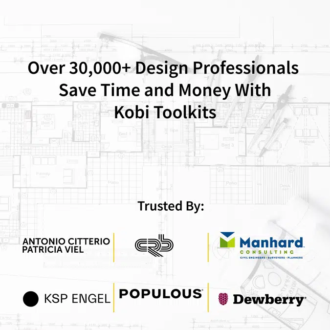 BIM 객체 - 무료로 다운로드하세요! Kobi Toolkit for Revit | BIMobject