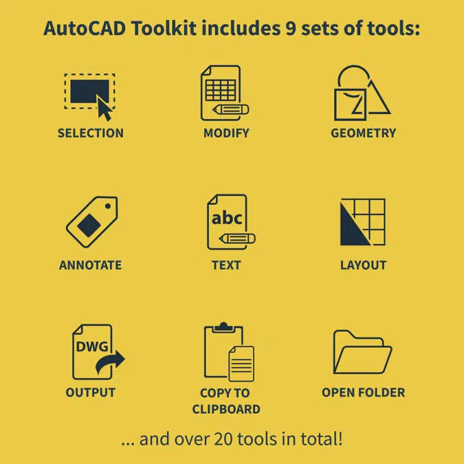 Objetos BIM - ¡Descarga gratis! Kobi Toolkit for AutoCAD | BIMobject