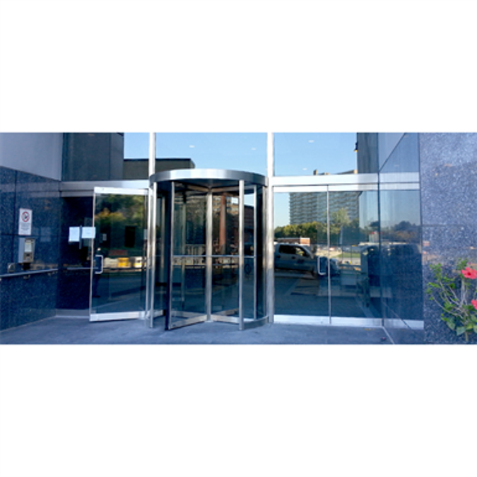 BIM objects - Free download! 1500 Three-Wing Manual Revolving Door ...