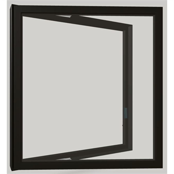 BIM objects - Free download! Modern Casement Push Out Window | BIMobject