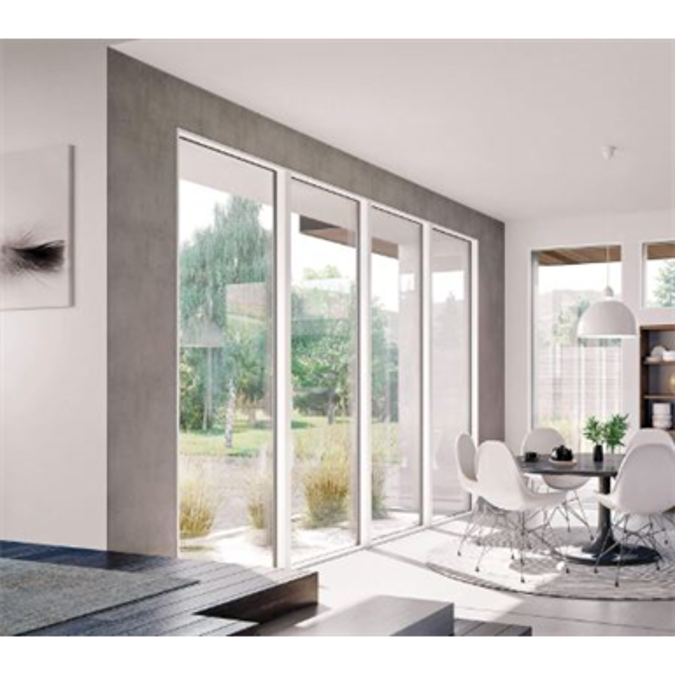 BIM objects - Free download! Modern Multi-Slide Stacked Door Bi-Parting ...