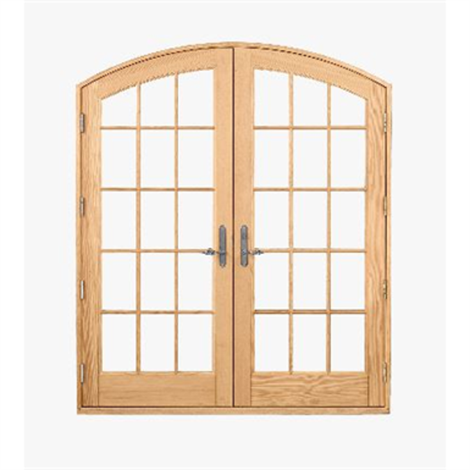 BIM objects - Free download! Ultimate Swinging French Door Arch Top ...