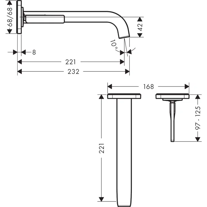 Objetos BIM - ¡Descarga gratis! AXOR Citterio E Single lever basin ...