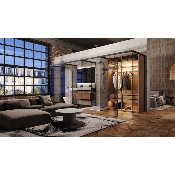 BIM objects - Free download! System 210 - Modular system - Glass ...