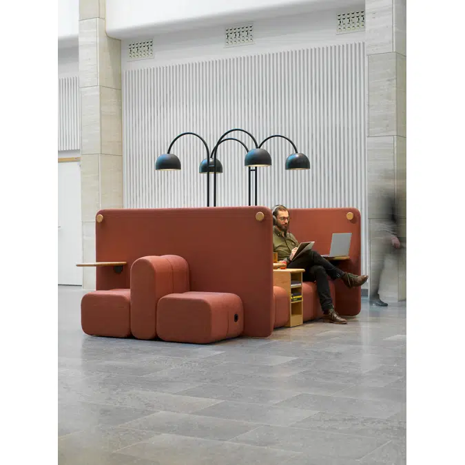 BIM objects - Free download! BOB JOB | S833 | Seat-shelf wood+Back+Seat ...