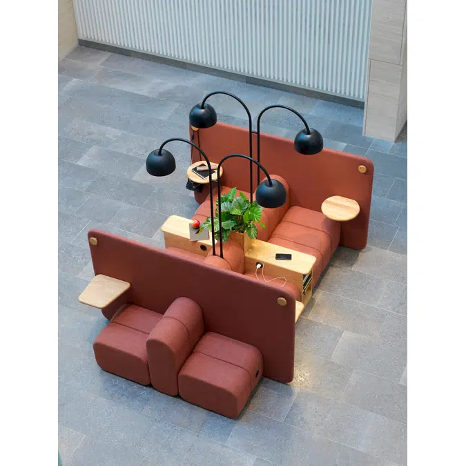 BIM objects - Free download! BOB JOB | S833 | Seat-shelf wood+Back+Seat ...