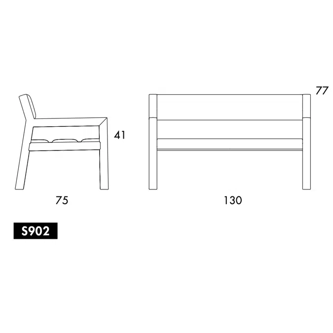 BIM objects - Free download! Park+ | S902 | 2-Seater Start-Section ...
