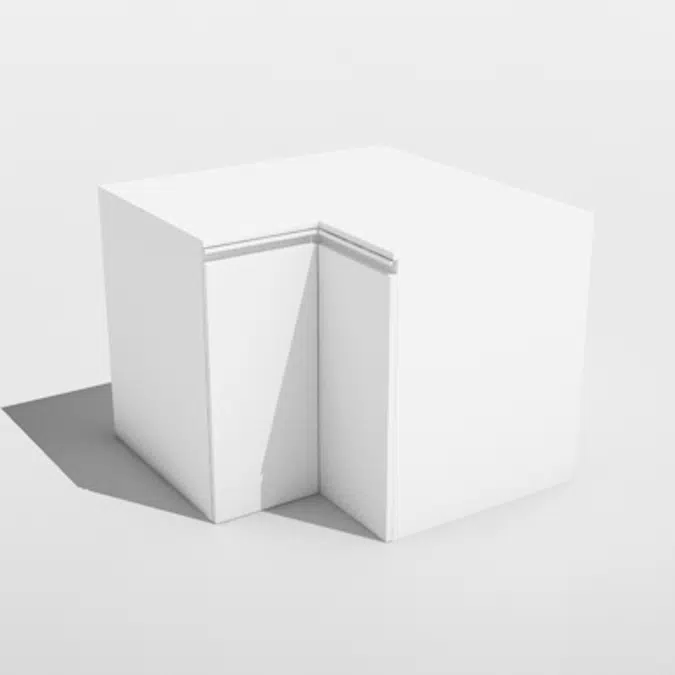 BIM objects - Free download! Corner cabinet with shelves - Stil | BIMobject