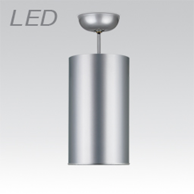 BIM objects - Free download! 8” CYLINDER PENDANT LED DOWNLIGHT ...