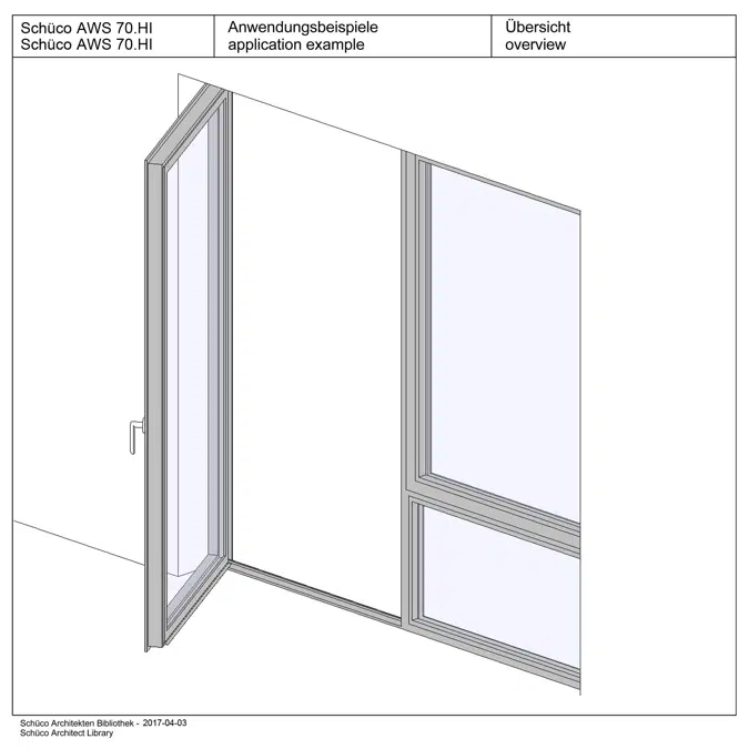 BIM objects - Free download! Window AWS 70.HI, Easy Access | BIMobject