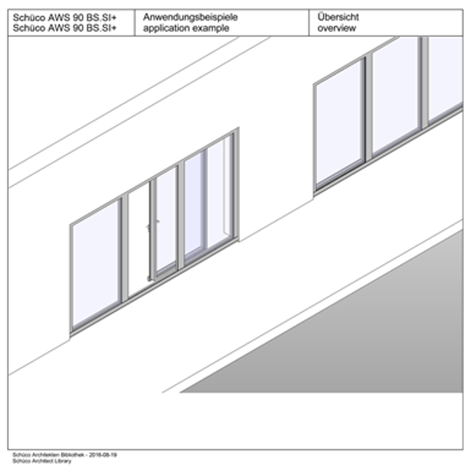 BIM objekty – zdarma ke stažení! Window AWS 90 BS.SI+, Tilt/slide ...