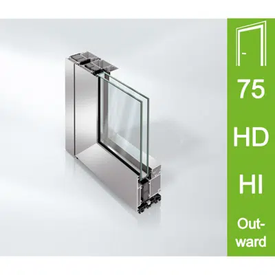 BIM nesneleri - Ücretsiz indirin! Door ADS 65 HD Gen2, Outward opening ...