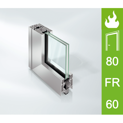 BIM object - ดาวน์โหลดฟรี! Door ADS 80 FR 30, Outward opening | BIMobject