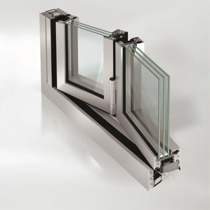 BIM objects - Free download! Folding Sliding System AS FD 90.HI, Inward ...