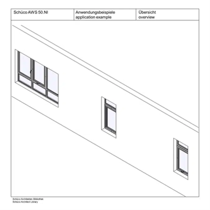 Objetos BIM - ¡Descarga gratis! Window AWS 50.NI, Horizontal and ...