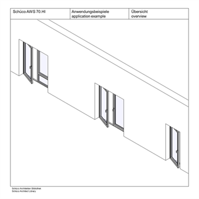 BIM 객체 - 무료로 다운로드하세요! Window AWS 70.HI, Level threshold | BIMobject