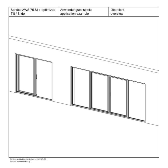Objetos BIM - ¡Descarga gratis! Window AWS 75.SI+optimized, Tilt/slide | BIMobject