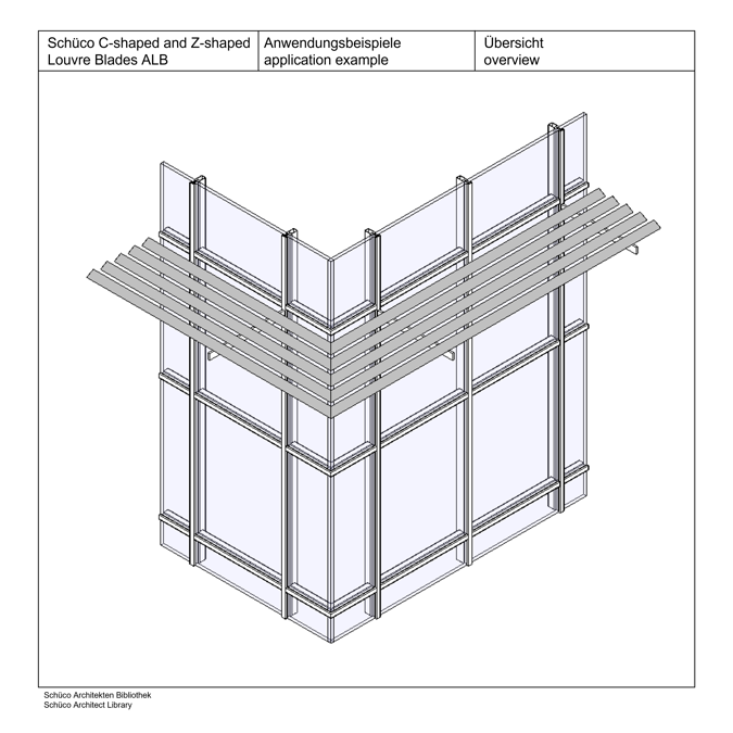 BIM 对象 - 免费下载！ C-shaped and Z-shaped Louvre Blades ALB | BIMobject