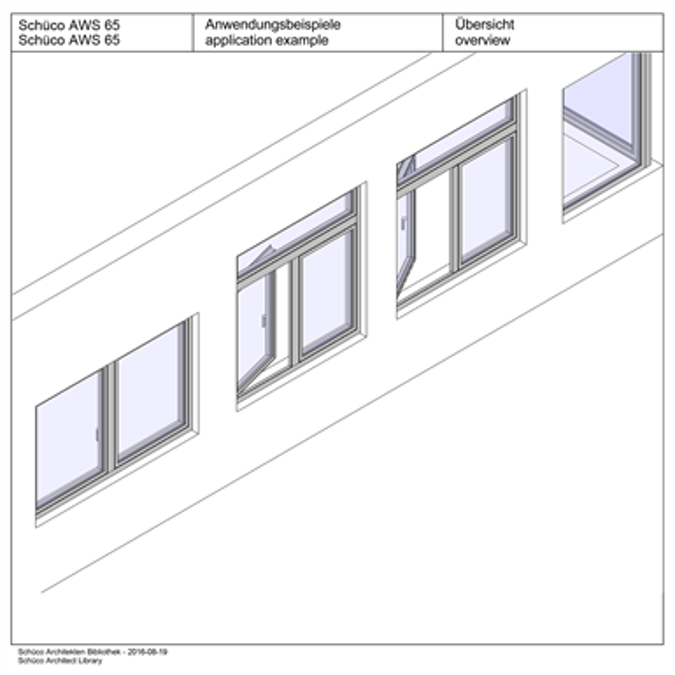 BIM objects - Free download! Window AWS 65, Inward opening | BIMobject
