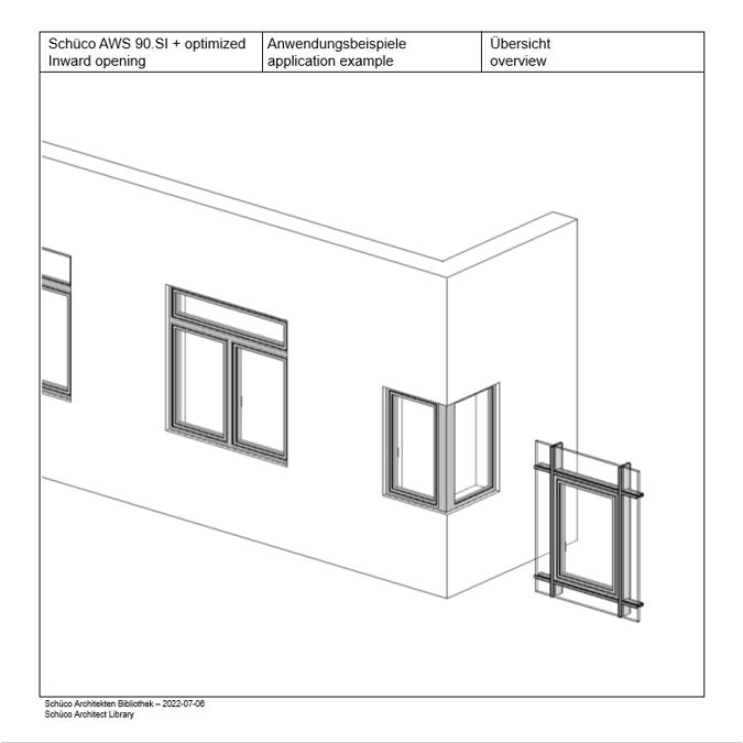 BIM 对象 - 免费下载！ Window AWS 90.SI+optimized, Inward opening | BIMobject