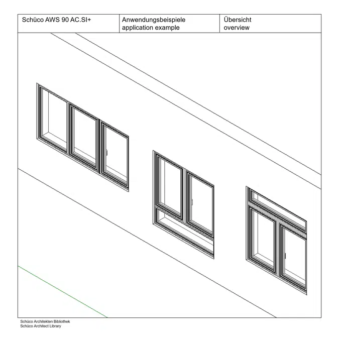 BIM objects - Free download! Acoustic Window AWS 90 AC.SI, Inward ...