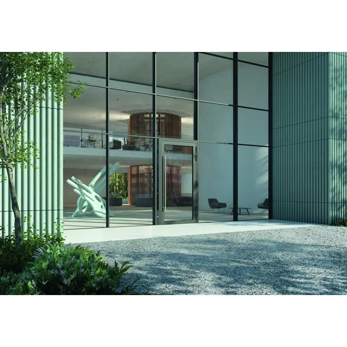 BIM objects - Free download! Door AD UP 90, Outward opening | BIMobject