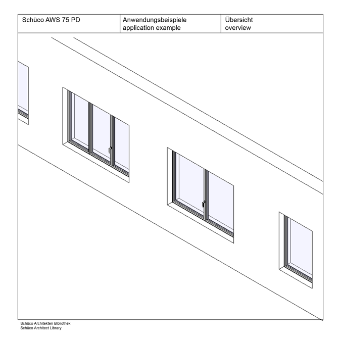BIM objects - Free download! Window AWS 75 PD.SI, Inward opening ...