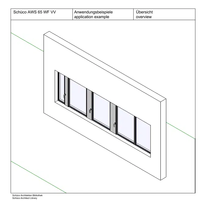 Objetos BIM - ¡Descarga gratis! Window AWS 65 WF, Ventilation vent | BIMobject