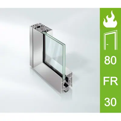 Objetos BIM - ¡Descarga gratis! Door ADS 80 FR 60, Outward opening ...