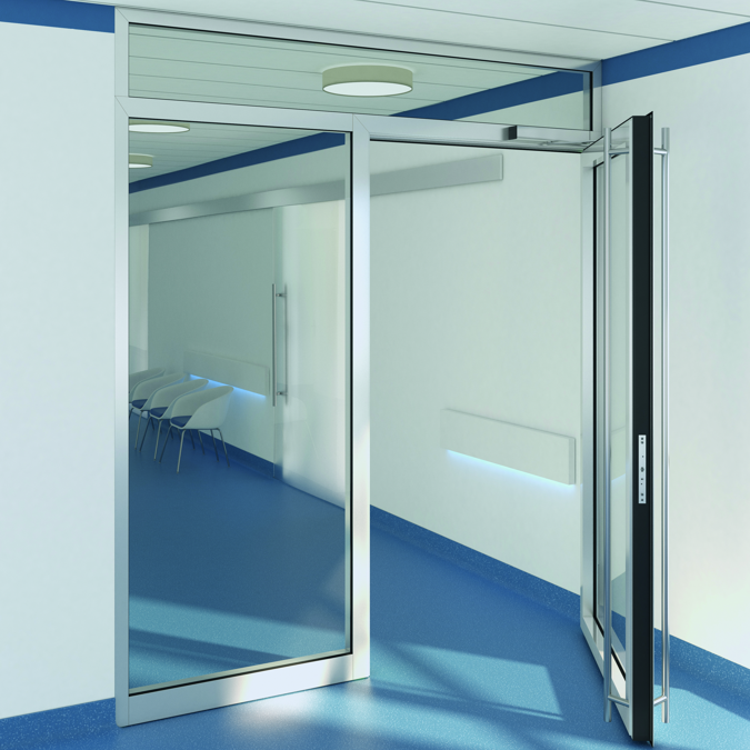 BIM object - ดาวน์โหลดฟรี! Door Firestop ADS 90 FR 30, Outward opening ...