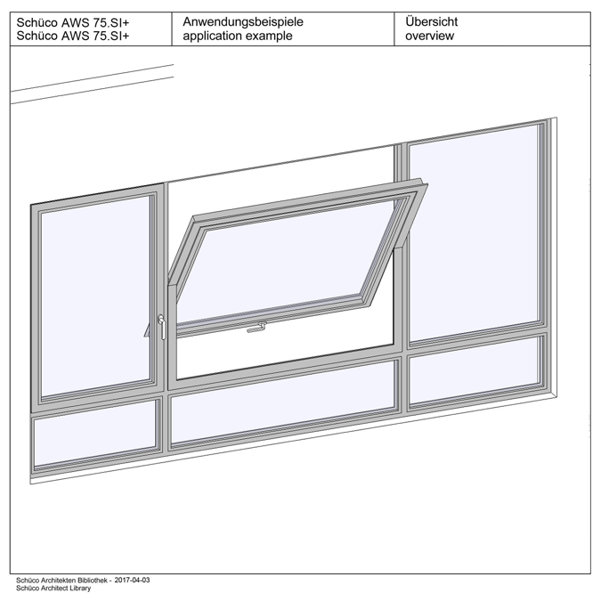 BIM 객체 - 무료로 다운로드하세요! Window AWS 75.SI+, Horizontal and Vertical Pivot ...