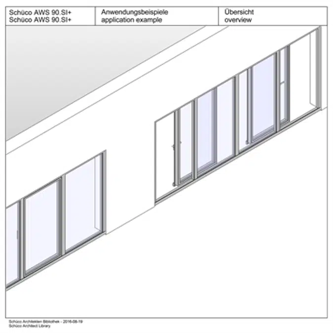 BIM objects - Free download! Window AWS 90.SI+, Tilt/slide | BIMobject