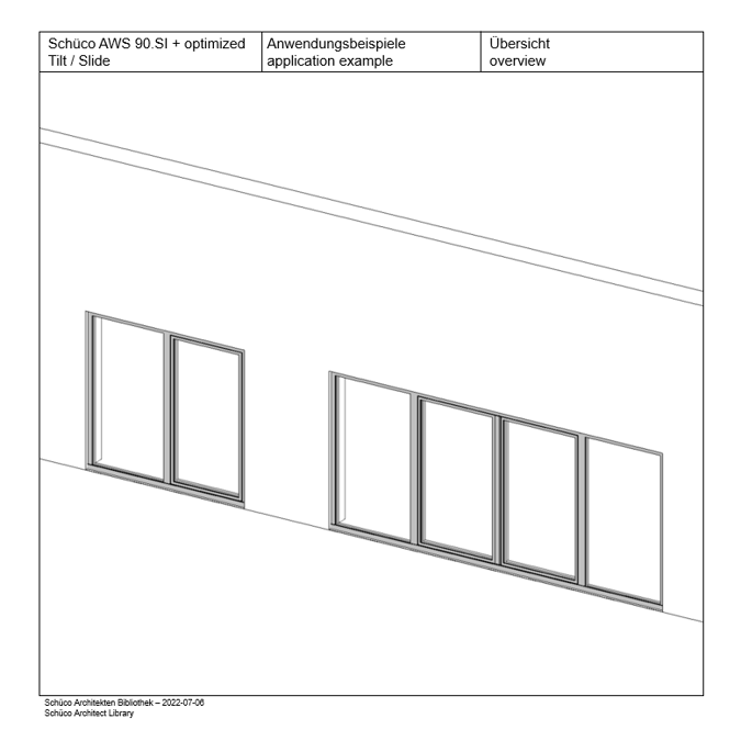Objektet BIM - Shkarkim falas Window AWS 90.SI+optimized, Tilt/slide ...