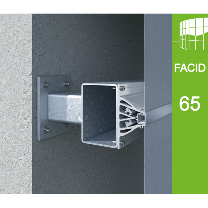 BIM objects - Free download! Façade Facid 65 | BIMobject