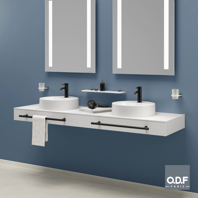 BIM objects - Free download! Hanging washtable 180 x 50cm Compact ...