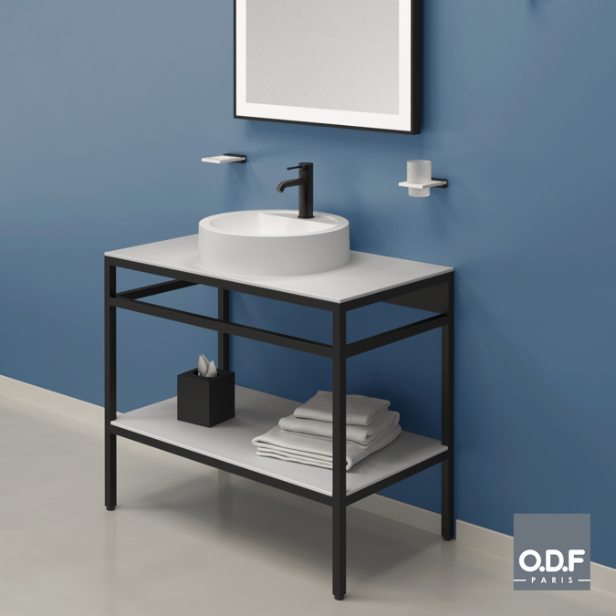 BIM objects - Free download! Vanity unit 90 x 50cm Compact surface ...
