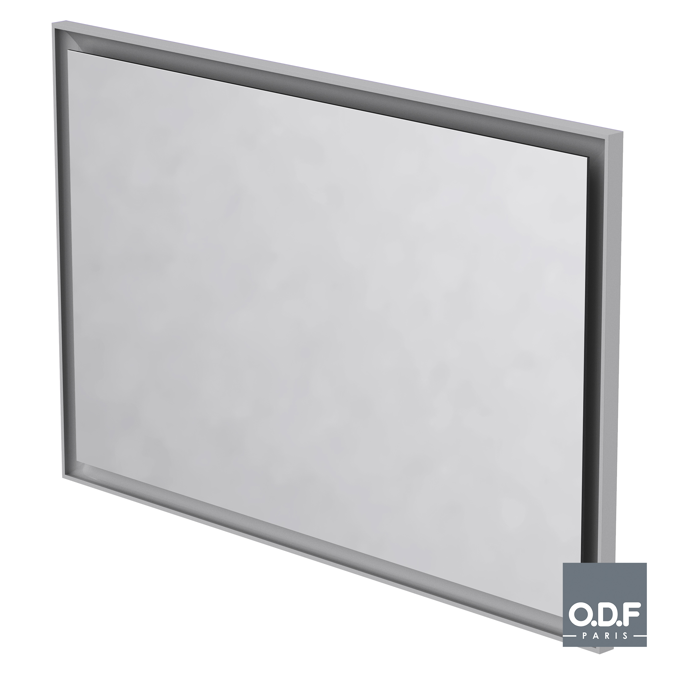 BIM objects - Free download! Mirror with frame and LED back lighting ...