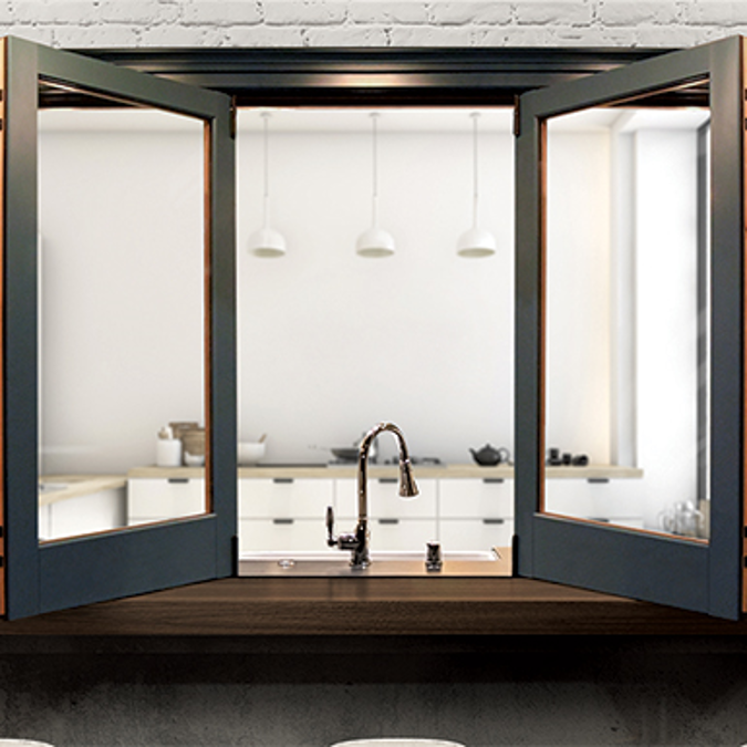 BIM objects - Free download! Premium Series: Bi-Fold Window | BIMobject