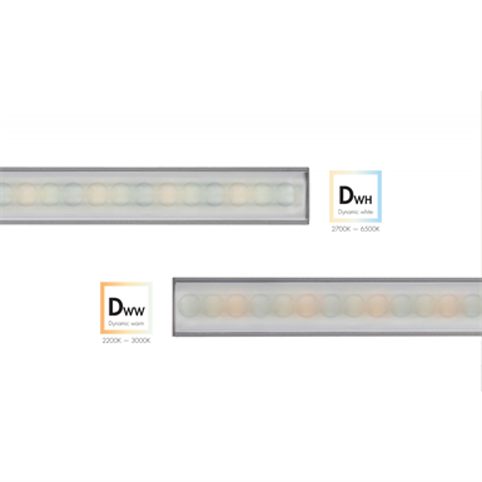 BIM 객체 - 무료로 다운로드하세요! Lumenfacade Interior Dynamic White | BIMobject
