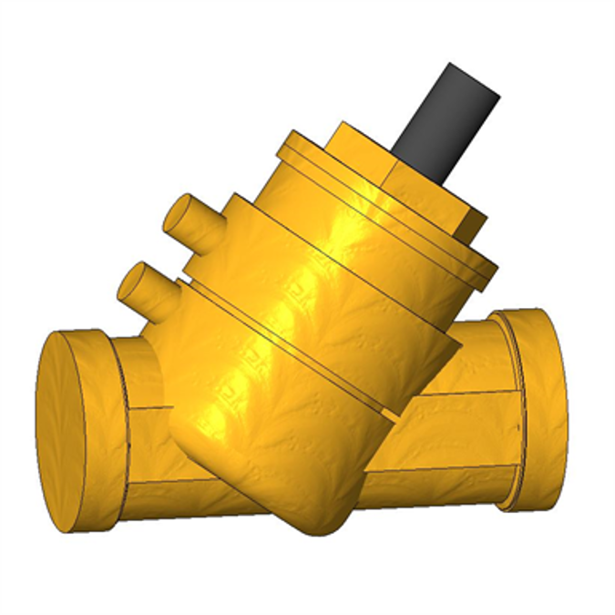 BIM objects - Free download! PICV 200-205-210 Valve With PICC 22 ...