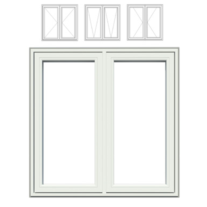 BIM objects - Free download! Rationel AURAPLUS double frame | BIMobject