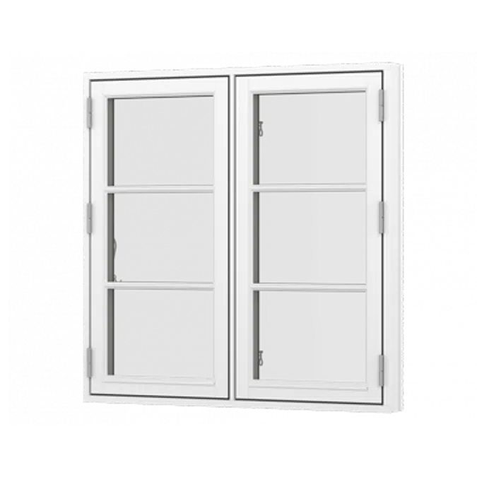 BIM objects - Free download! Forma Premium window double casement side ...