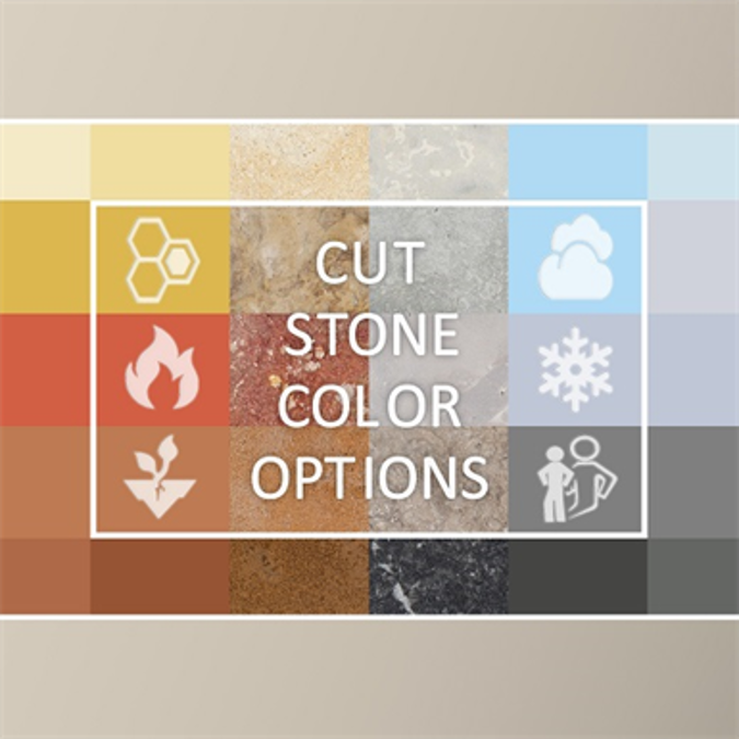 BIM objects - Free download! Cut Stone Color Options - All Tones ...