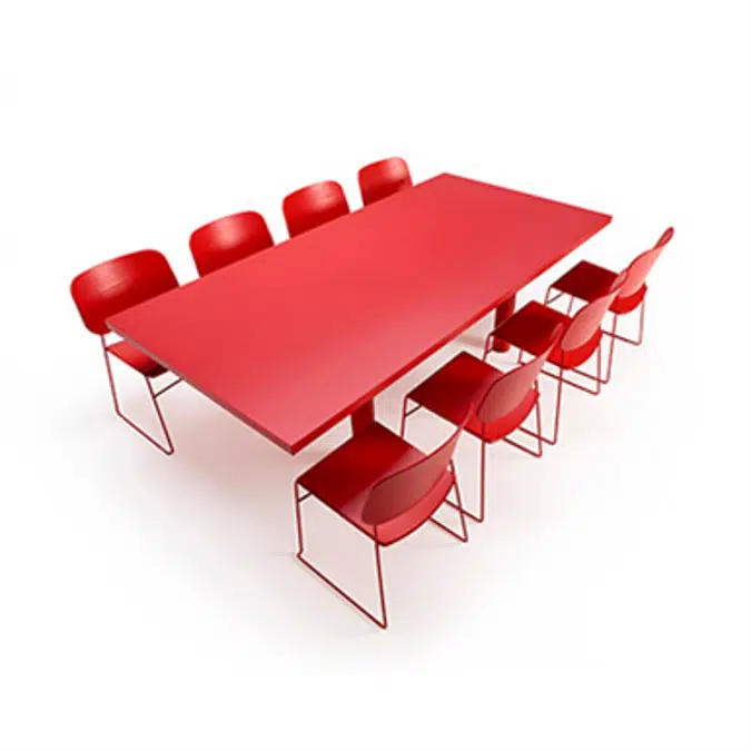 BIM objects - Free download! Xtra Large table 2400x1200 | BIMobject