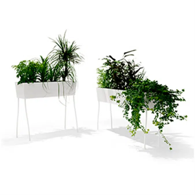 BIM objects - Free download! Green Pedestals 800 x 250 | BIMobject