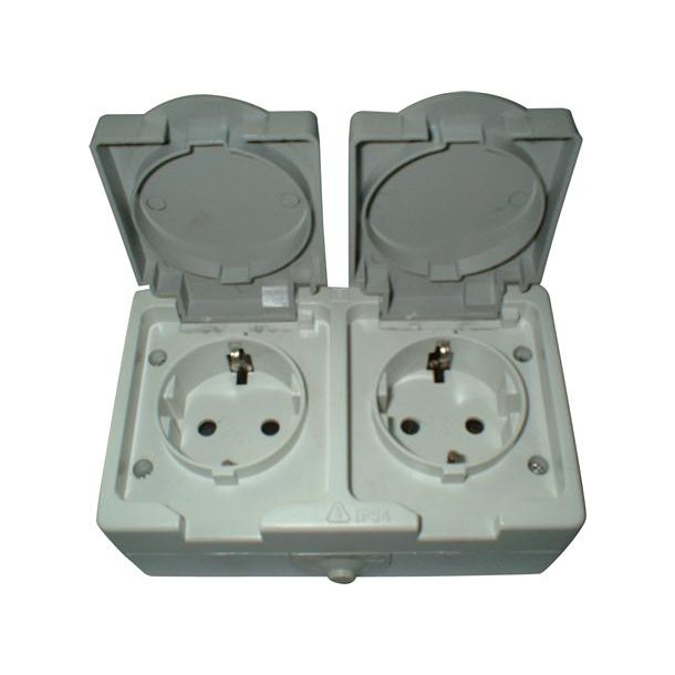 BIM-objektit - ilmainen lataus! SOCKET DOUBLE / WATERPROOF SCHUKO IP54 ...