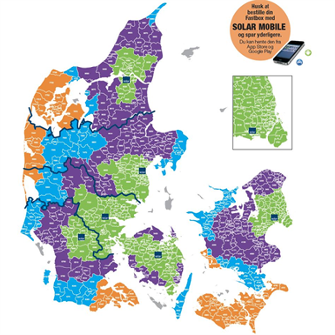 BIM objects - Free download! Fast Box Delivery Service Zones - Denmark ...