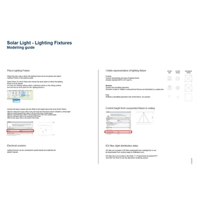 BIM objects - Free download! Solar Light - ModellingGuide | BIMobject